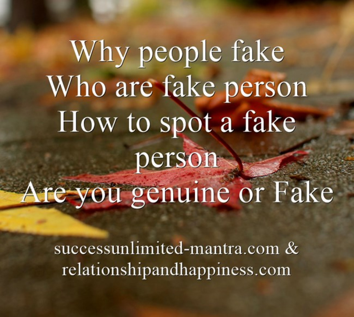Fake People