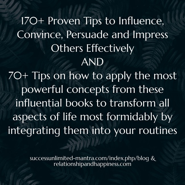 Success Unlimited Mantra - Blog - 170+ Proven Tips to Influence ...